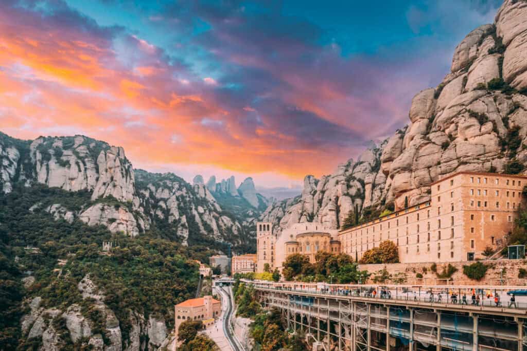 Montserrat Monastery, Spain (Santa Maria de Montserrat Abbey in Catalonia)