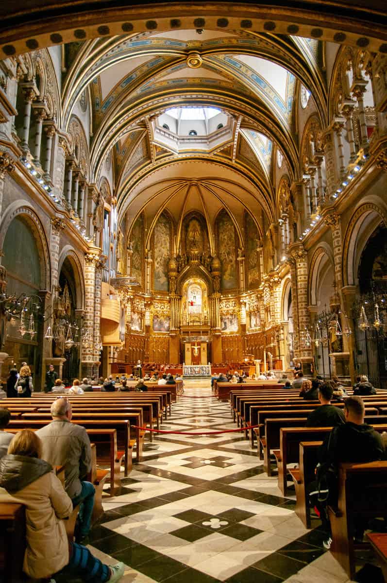 Montserrat Monastery, Spain (Santa Maria de Montserrat Abbey in Catalonia)